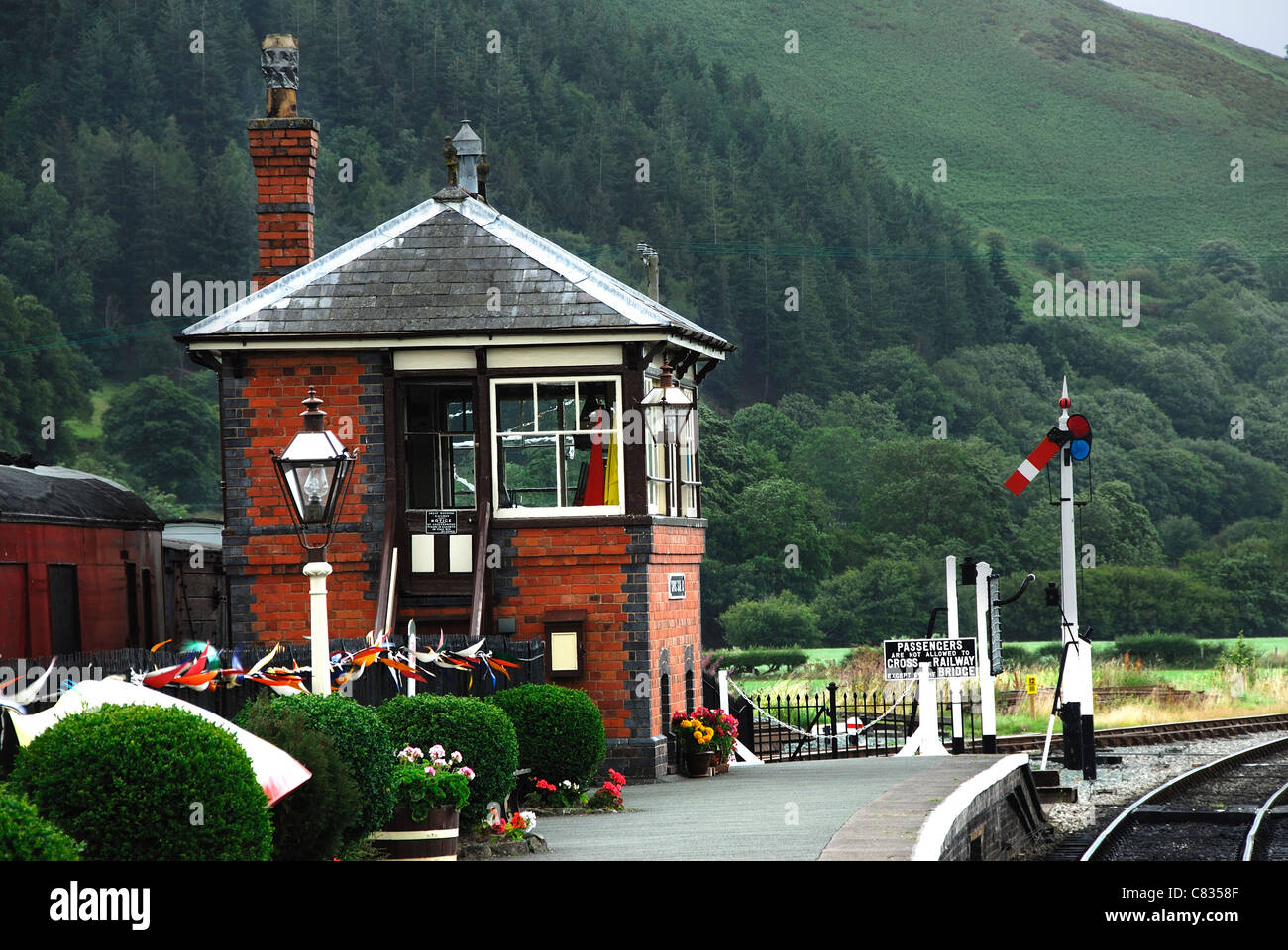 Llangollen Railway in North Wales, Carrog Station Stock Photo - Alamy