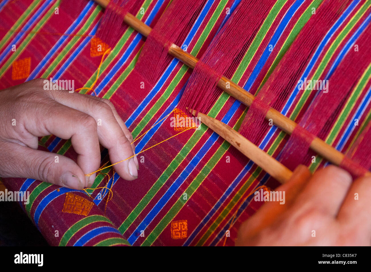 Bhutan weaving hi-res stock photography and images - Alamy