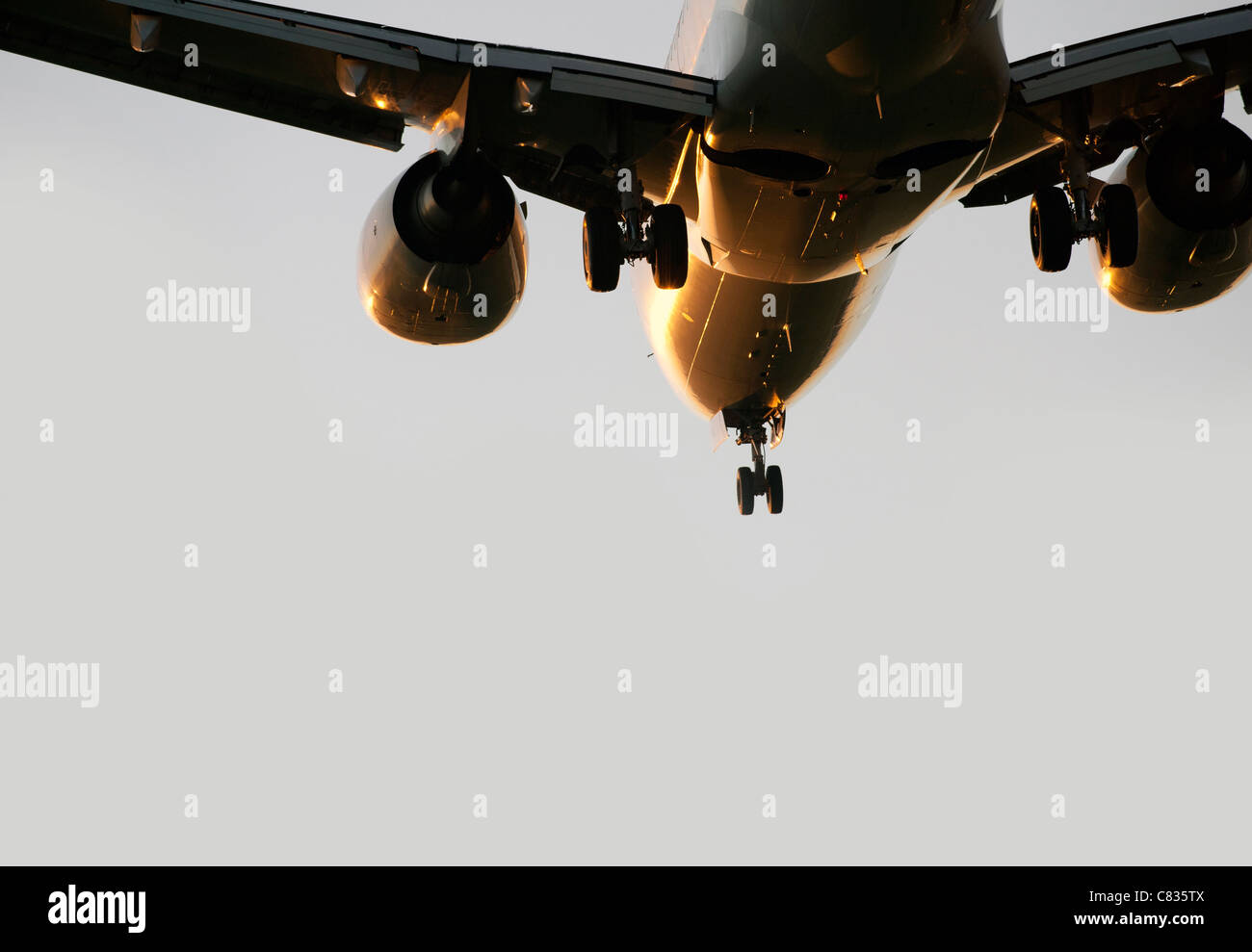 Aircraft with two jet engines Stock Photo - Alamy