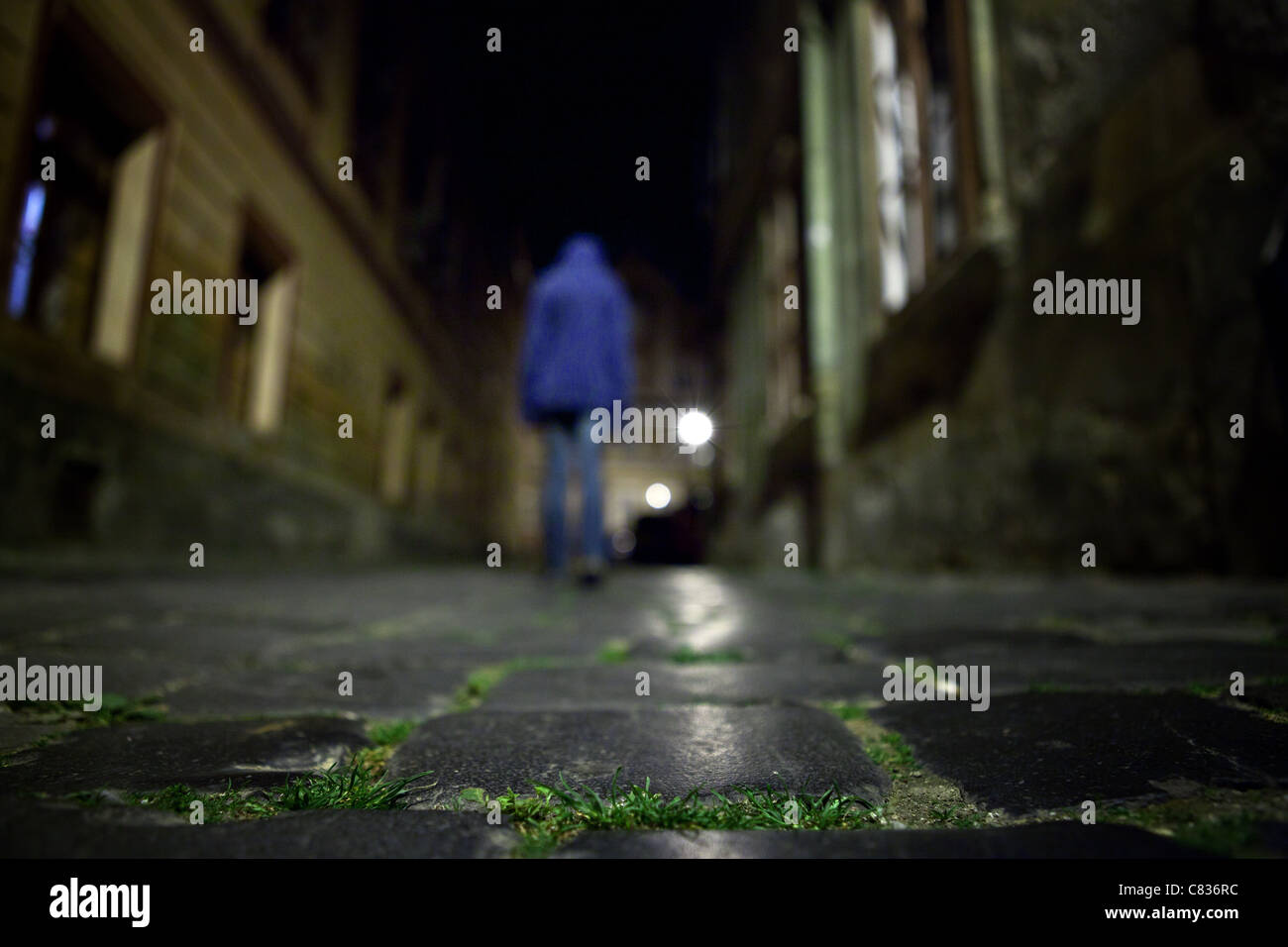 Brasov, Dracula Vampire city at night, Transylvania, Romania Stock ...