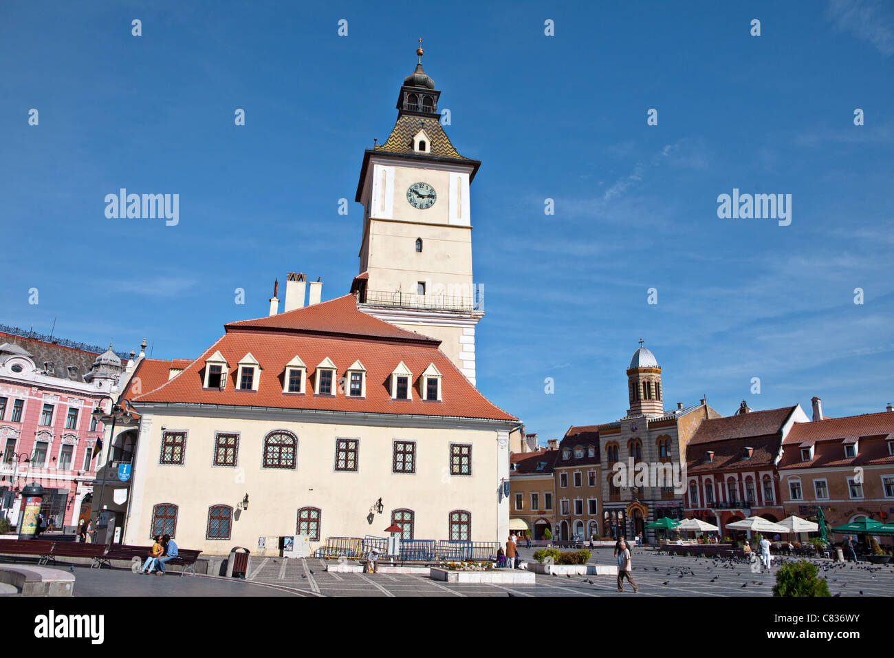 Brasov main square , Romania Stock Photo - Alamy