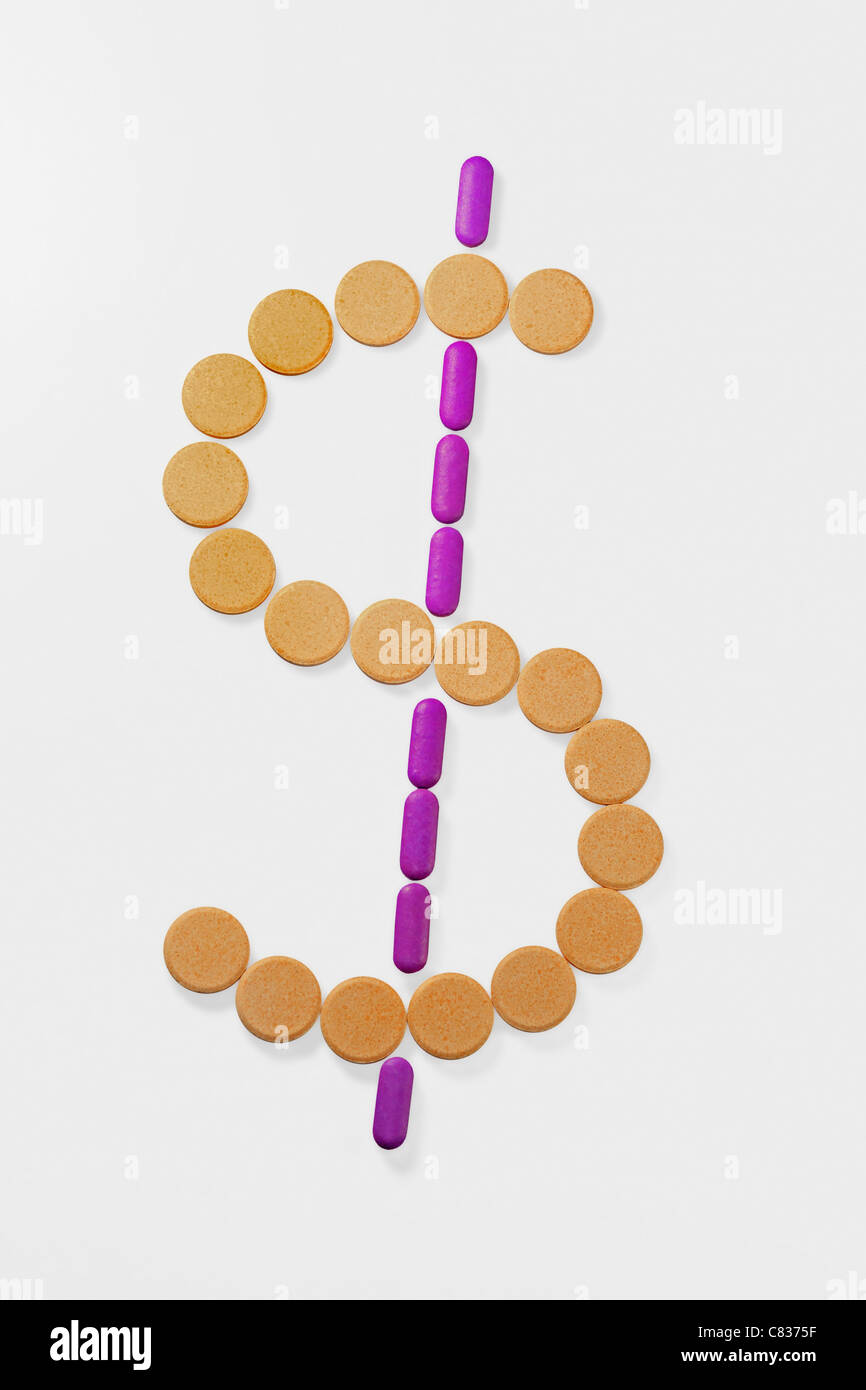 Pill dollar sign hi-res stock photography and images - Alamy