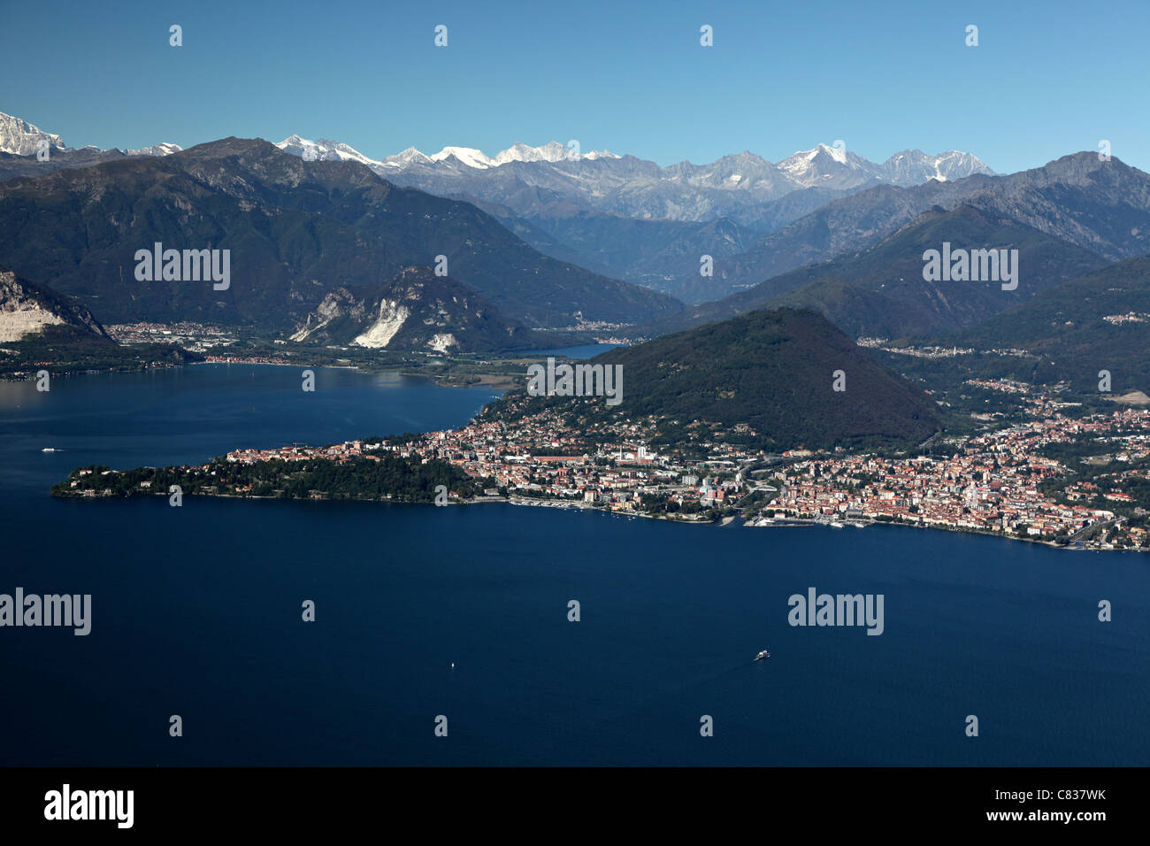 Verbania Intra, Verbania Pallanza and The Gulf of Borromeo with the ...