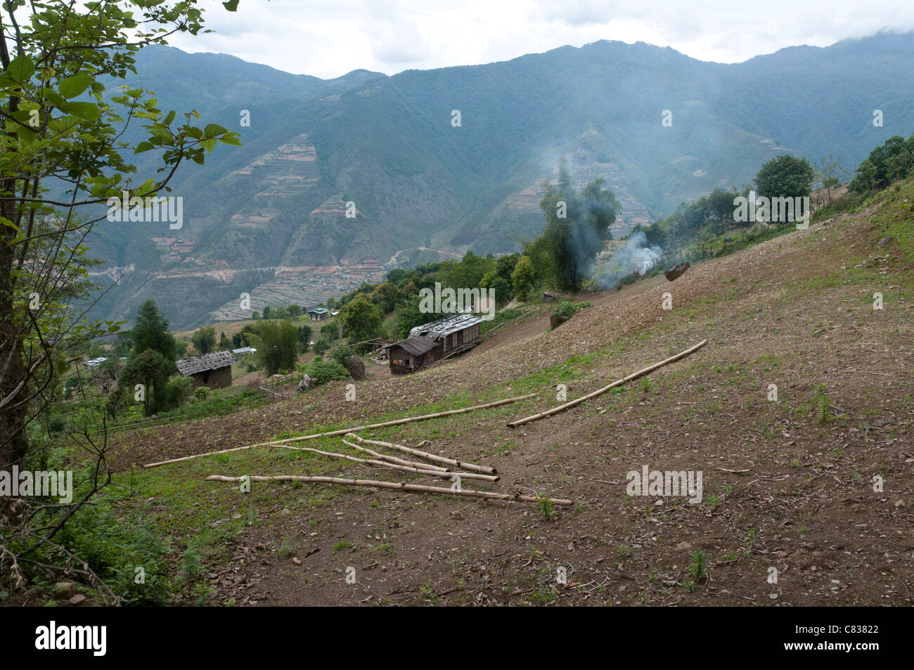 Field farming in bhutan hi-res stock photography and images - Alamy