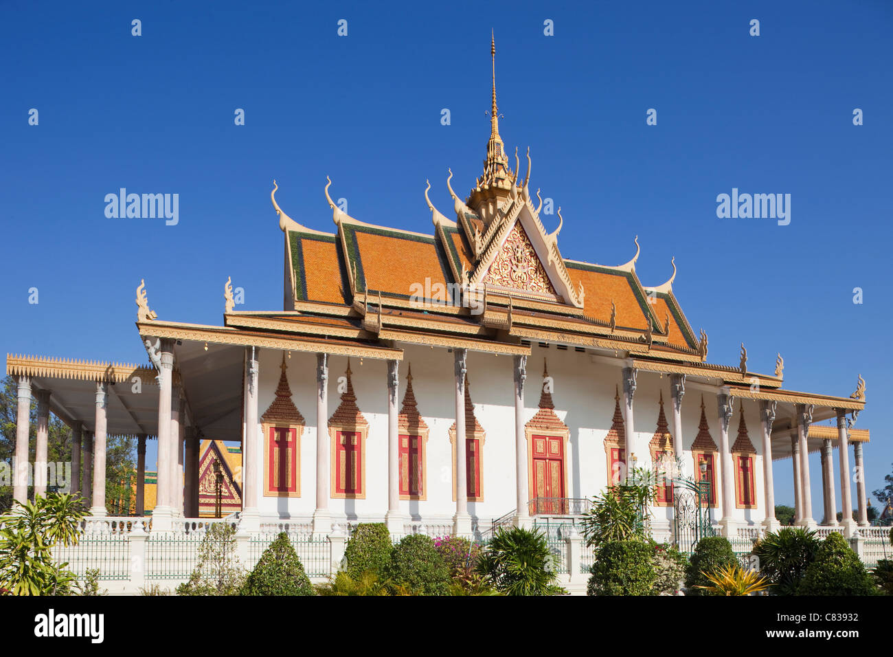Cambodia, Phnom Penh, The Royal Palace, Temple of the Emerald Buddha ...