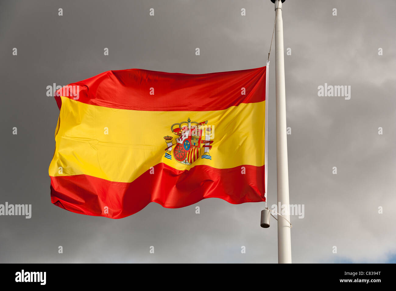 Cloudy flag spain hi-res stock photography and images - Alamy