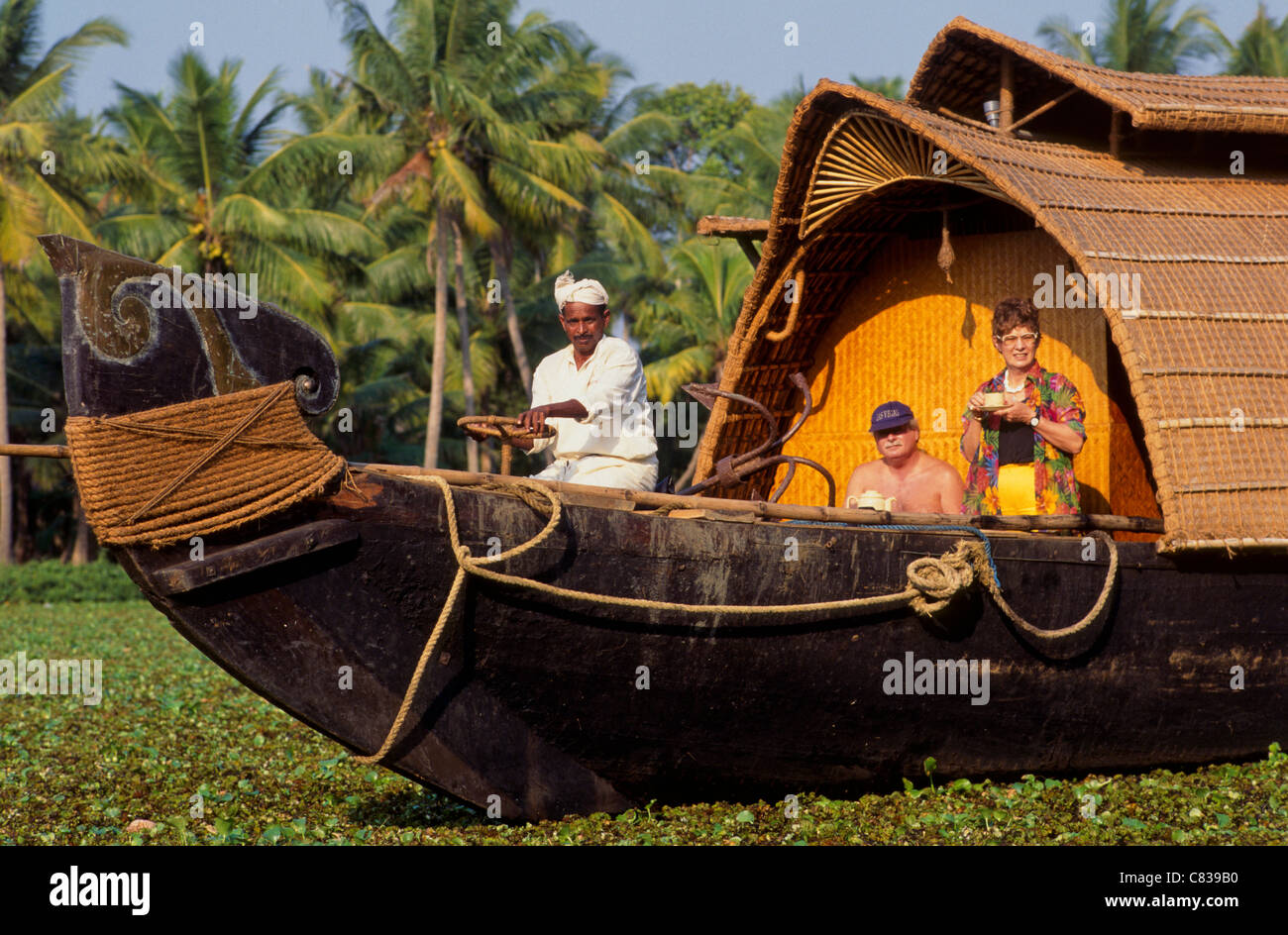 House Boat in the Backwaters of Kerala Stock Photo - Alamy