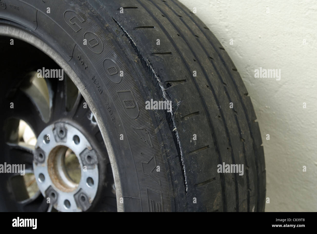 Tyre damage hi-res stock photography and images - Alamy