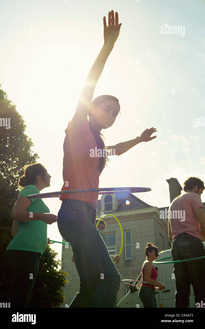 Hula hooping and woman hi-res stock photography and images - Alamy