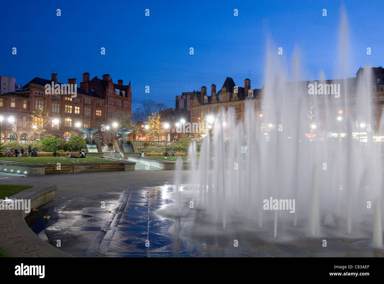 Fountain Sheffield City Centre High Resolution Stock Photography and ...