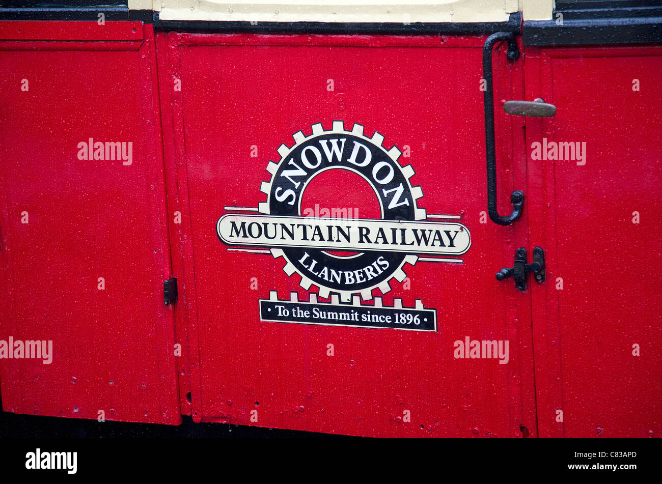 Snowdon mountain railway sign hi-res stock photography and images - Alamy
