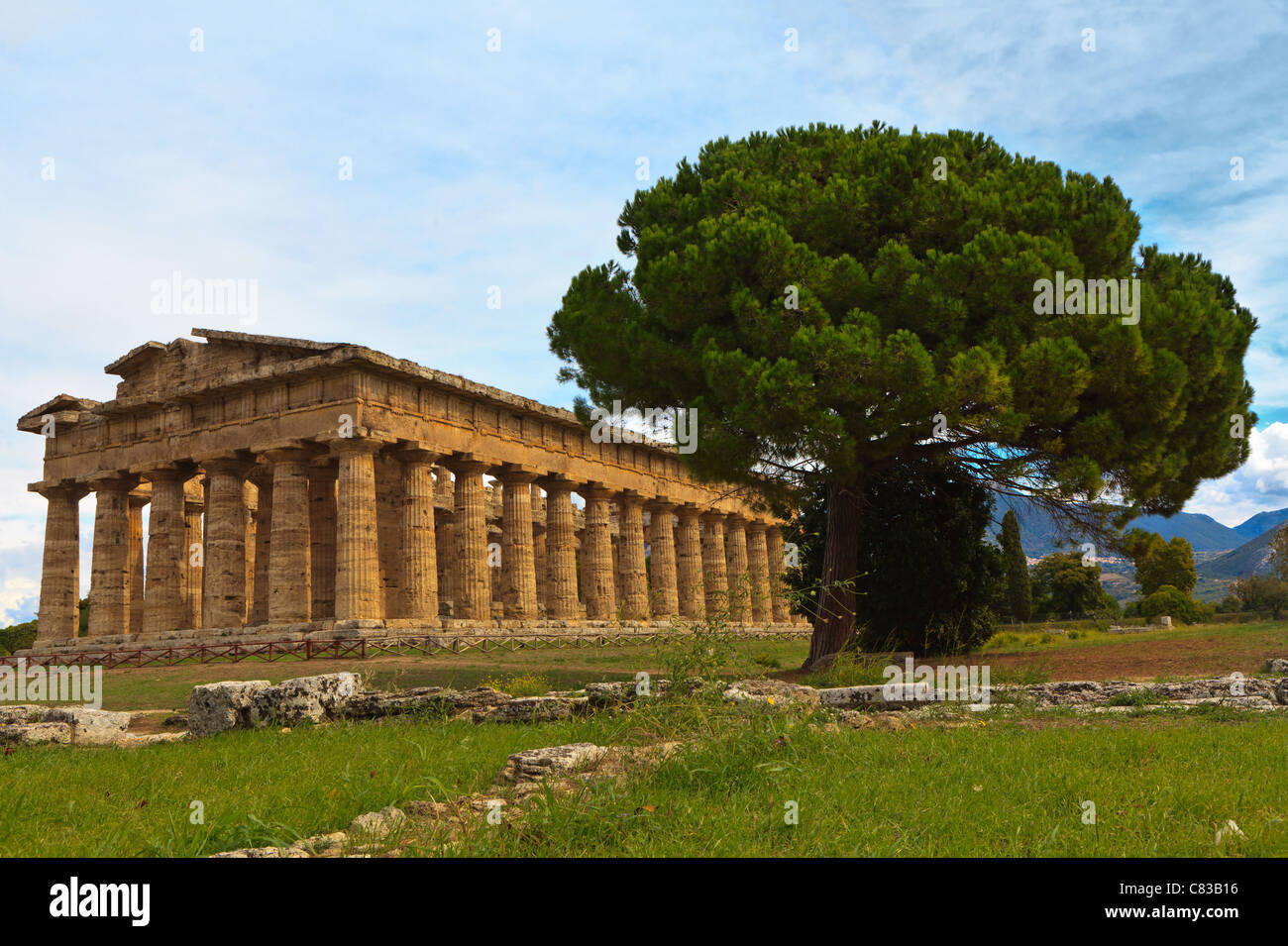 Temple of Neptune or Poseidon at Paestum Stock Photo - Alamy