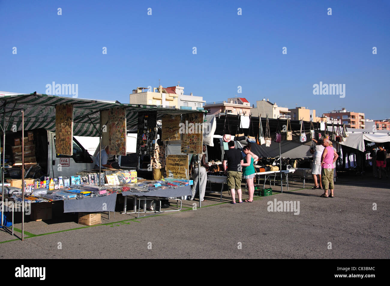 Bonavista Sunday Market, Bonavista, near Salou, Costa Daurada, Province ...