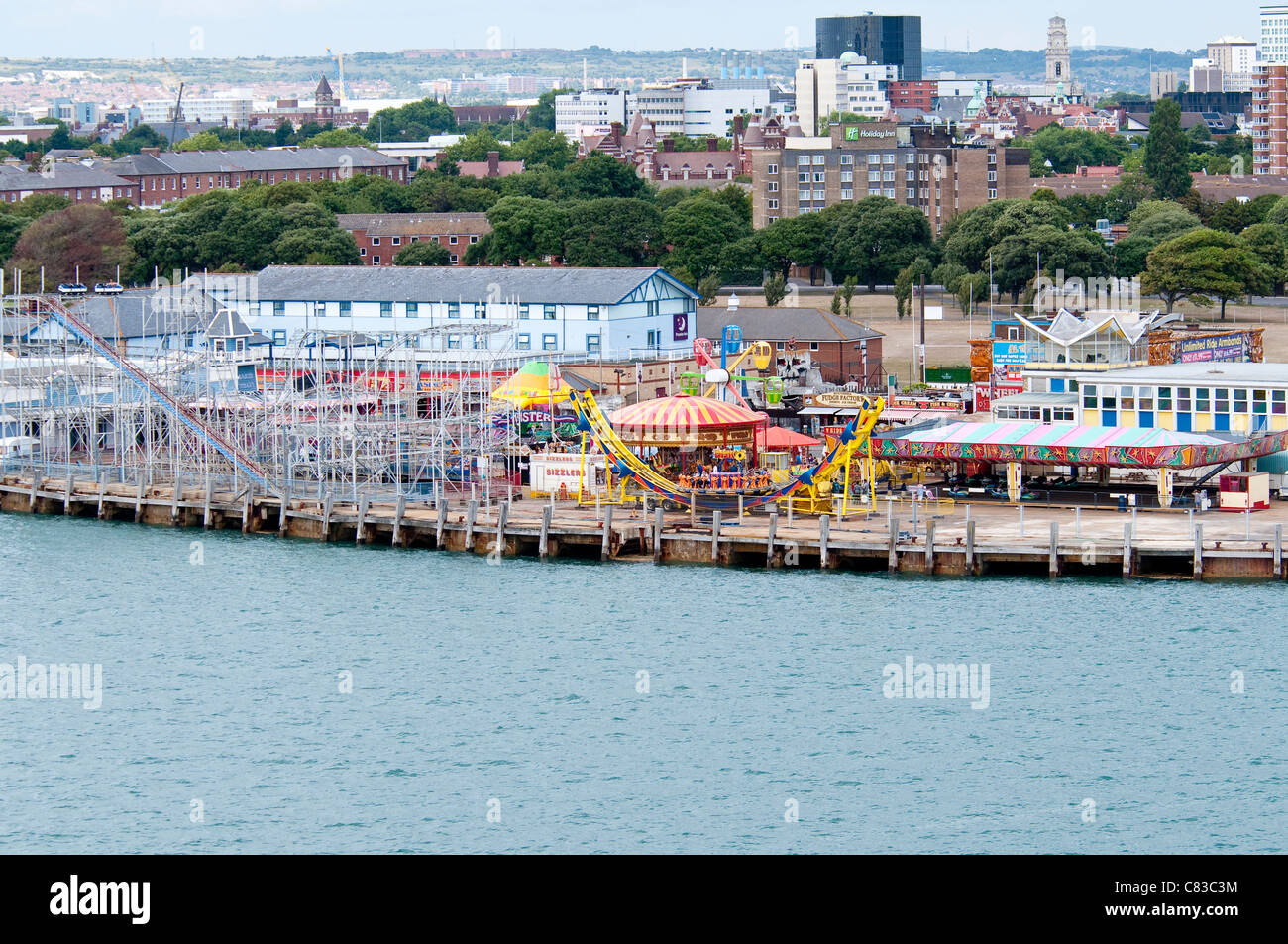Clarence Pier Fun Fair Southsea Stock Photo - Alamy