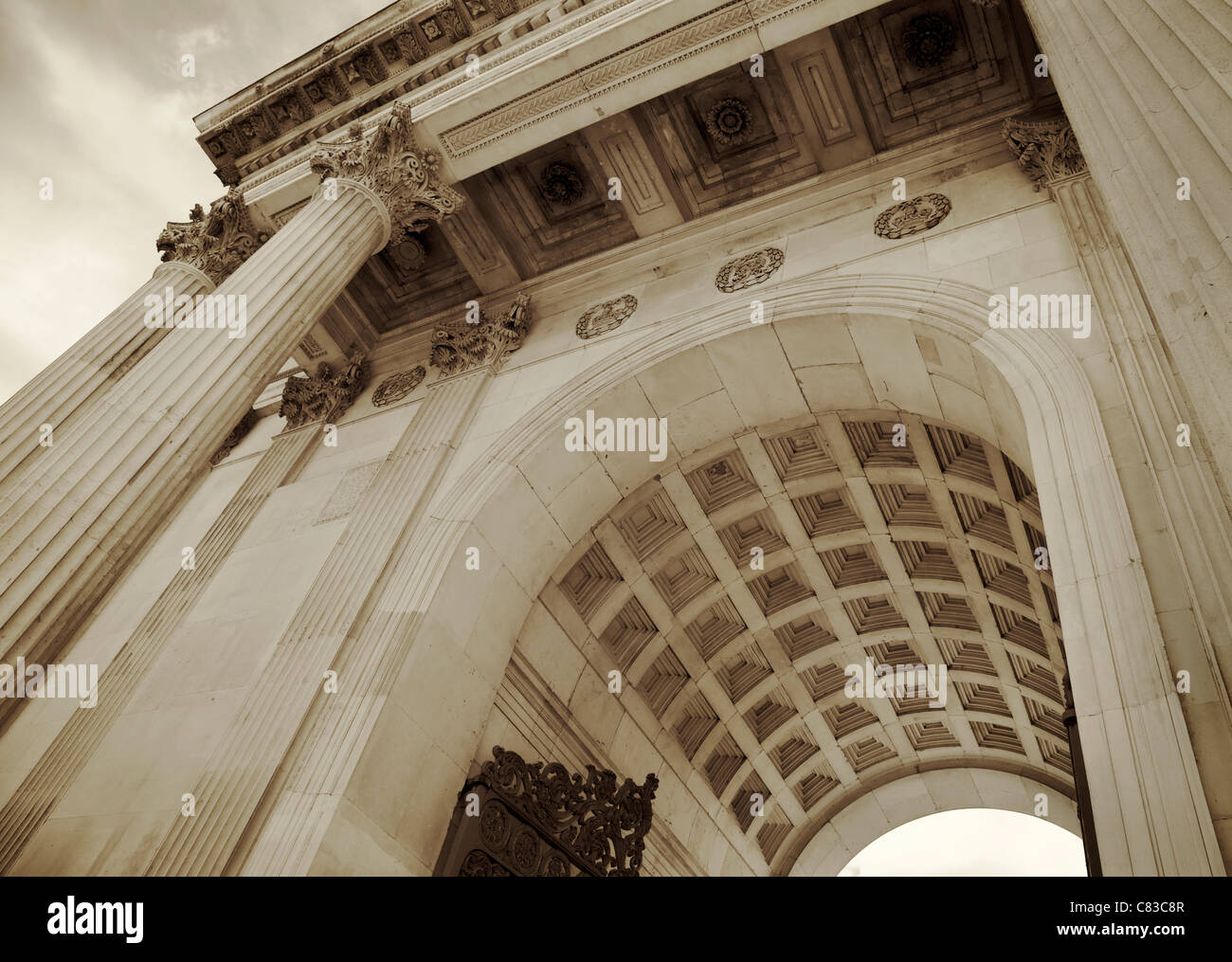 A graphic detail of the Wellington Arch, London, UK Stock Photo - Alamy