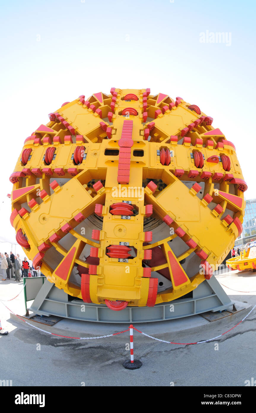 TBM - tunnel boring machine also called "mole" during presentation in ...