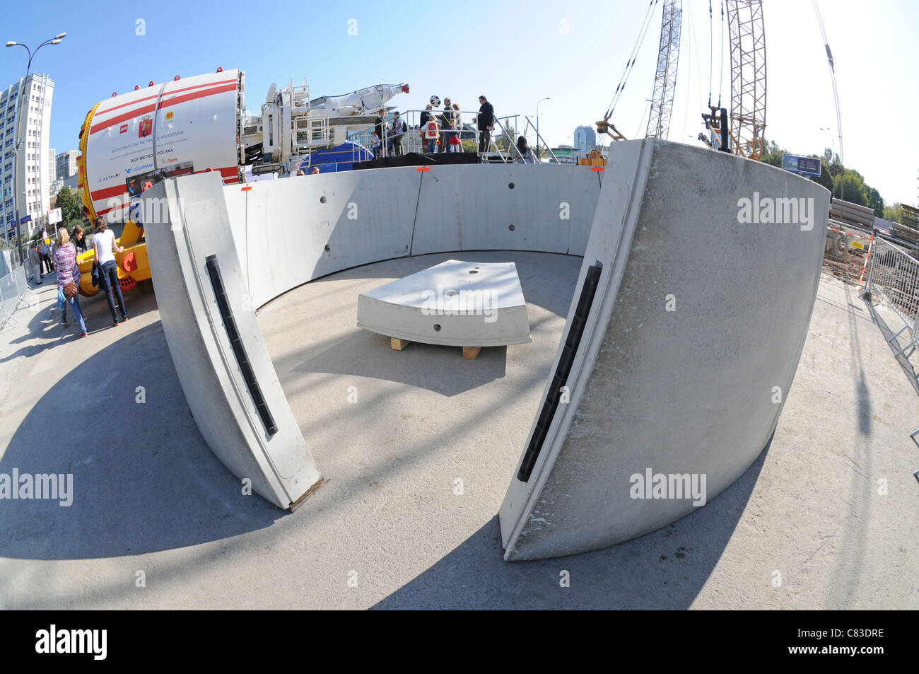 TBM - tunnel boring machine also called "mole" during presentation in ...