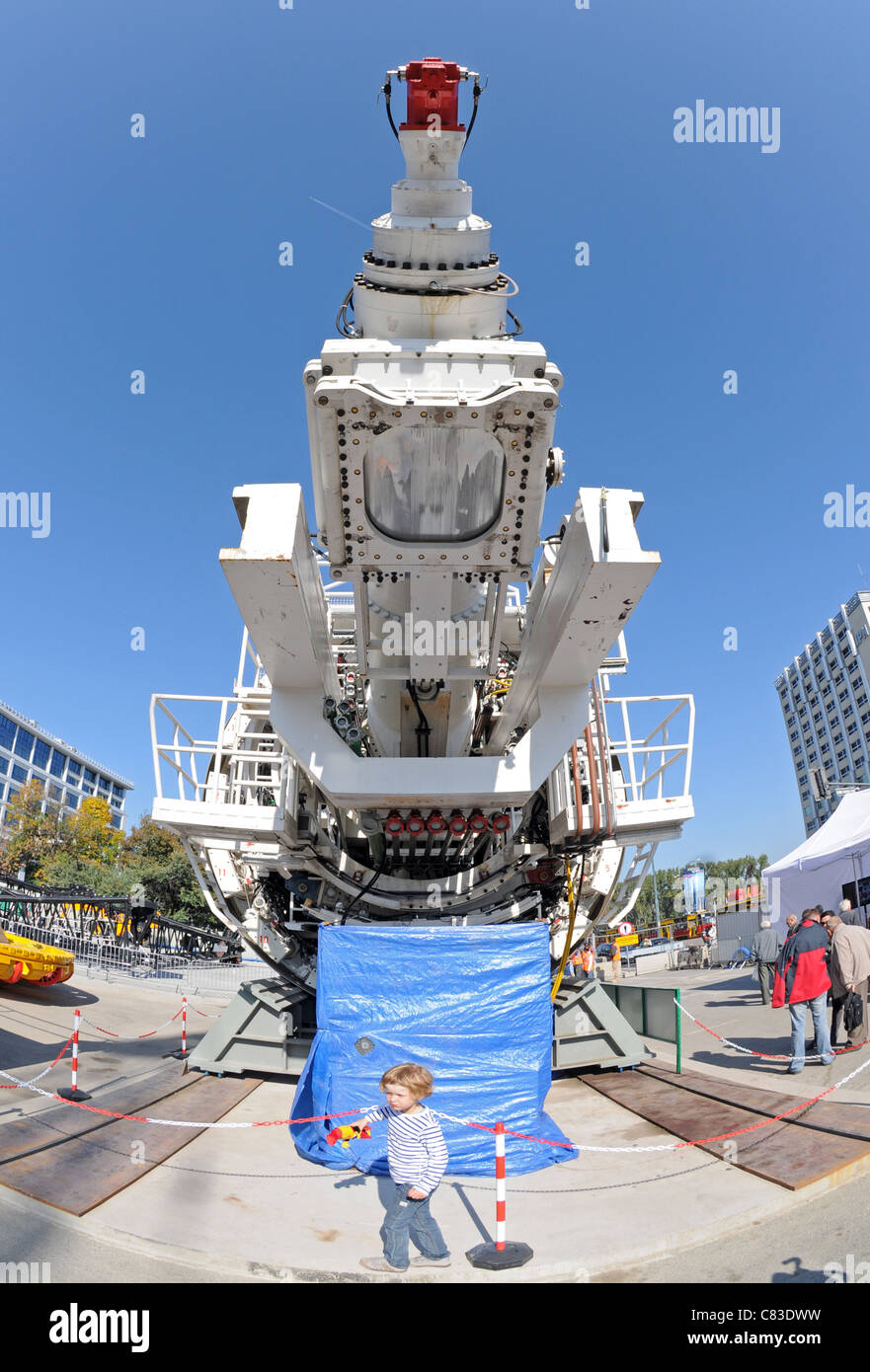 TBM - tunnel boring machine also called "mole" during presentation in ...