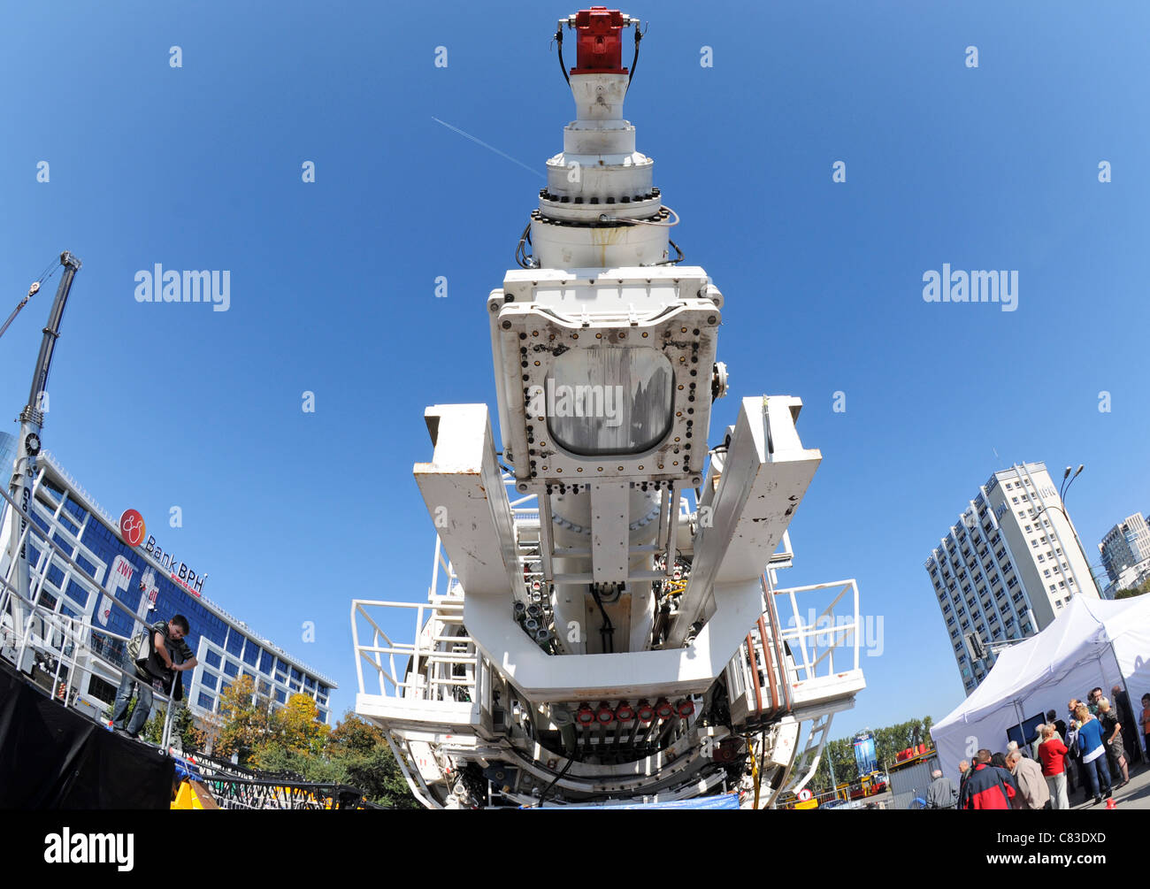 TBM - tunnel boring machine also called "mole" during presentation in ...