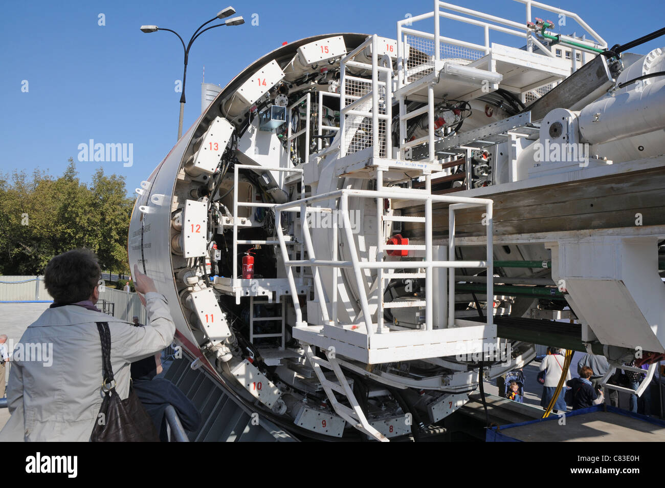TBM - tunnel boring machine also called "mole" during presentation in ...