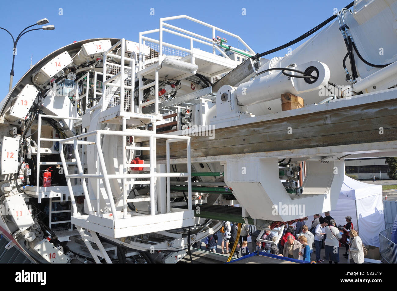 TBM - tunnel boring machine also called "mole" during presentation in ...