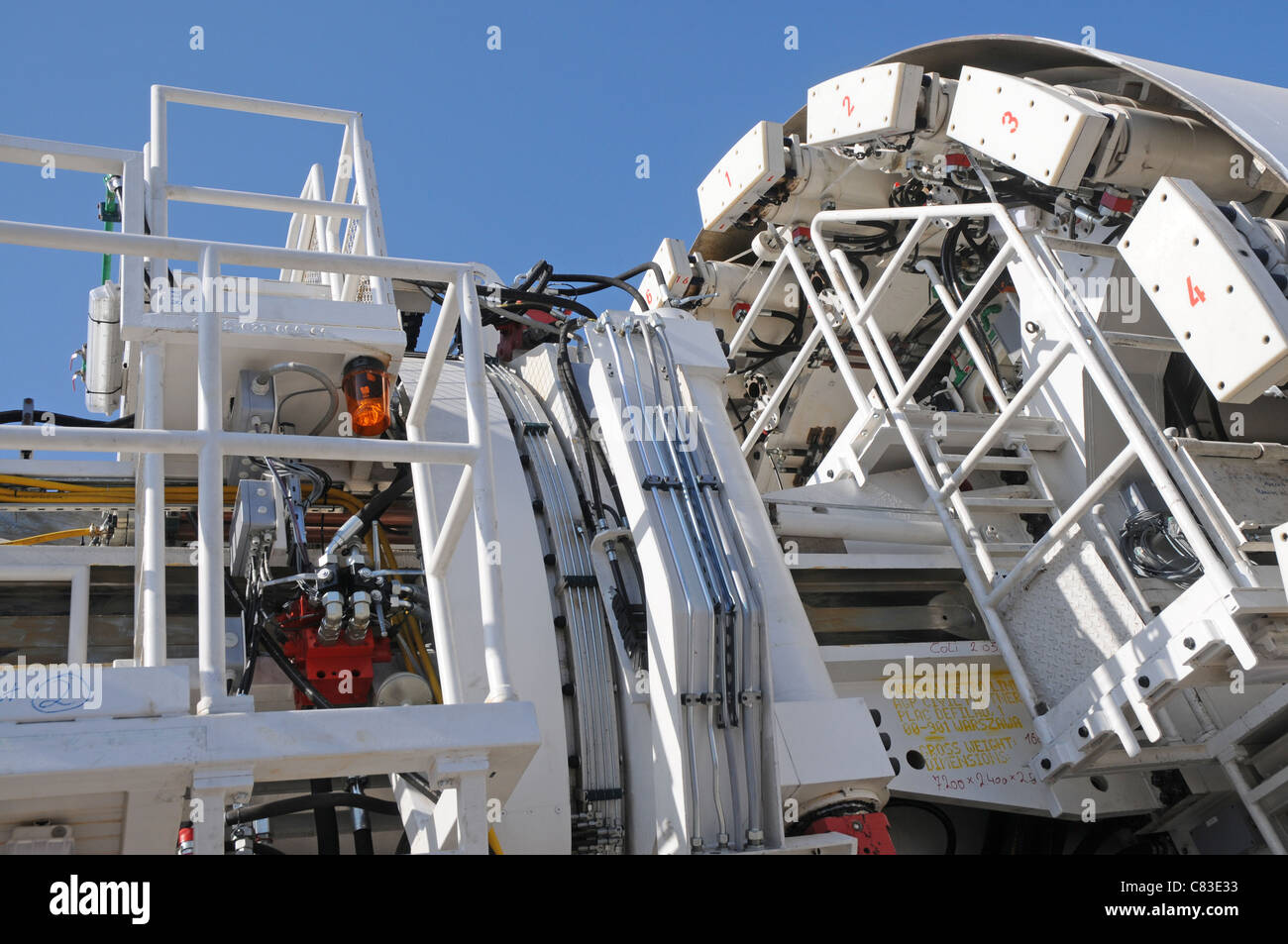 TBM - tunnel boring machine also called "mole" during presentation in ...