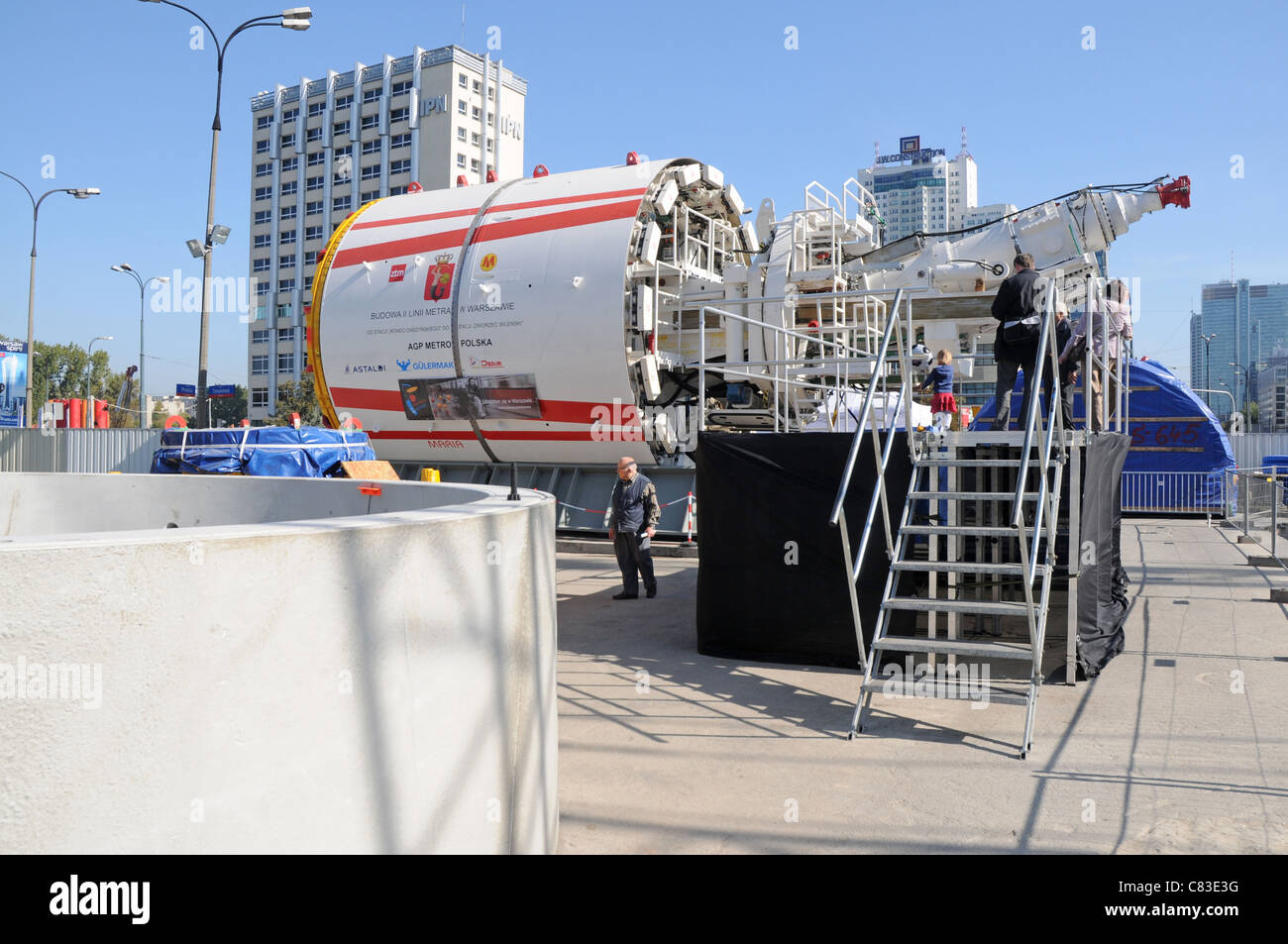 TBM - tunnel boring machine also called "mole" during presentation in ...