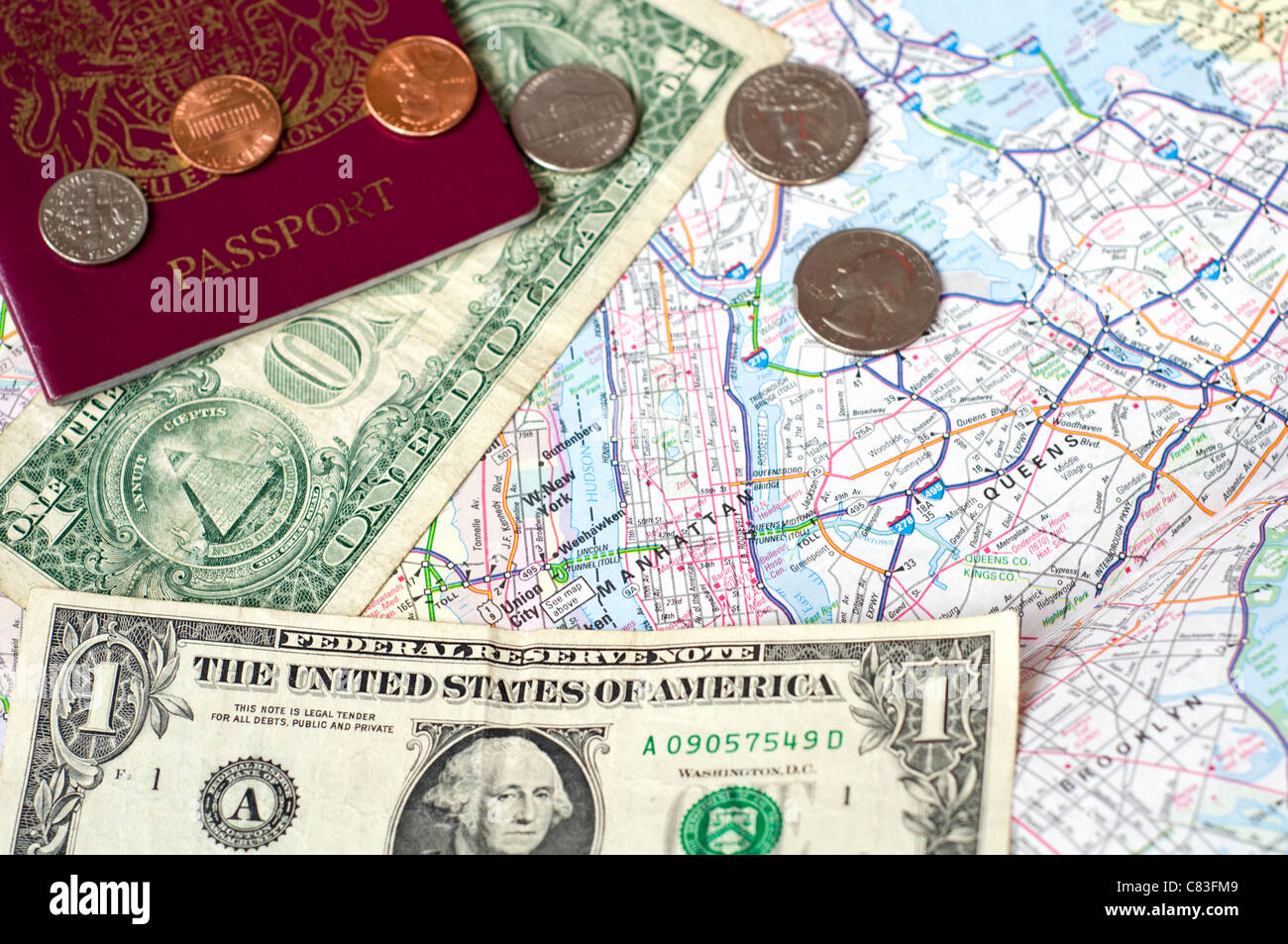Us money map hi-res stock photography and images - Alamy