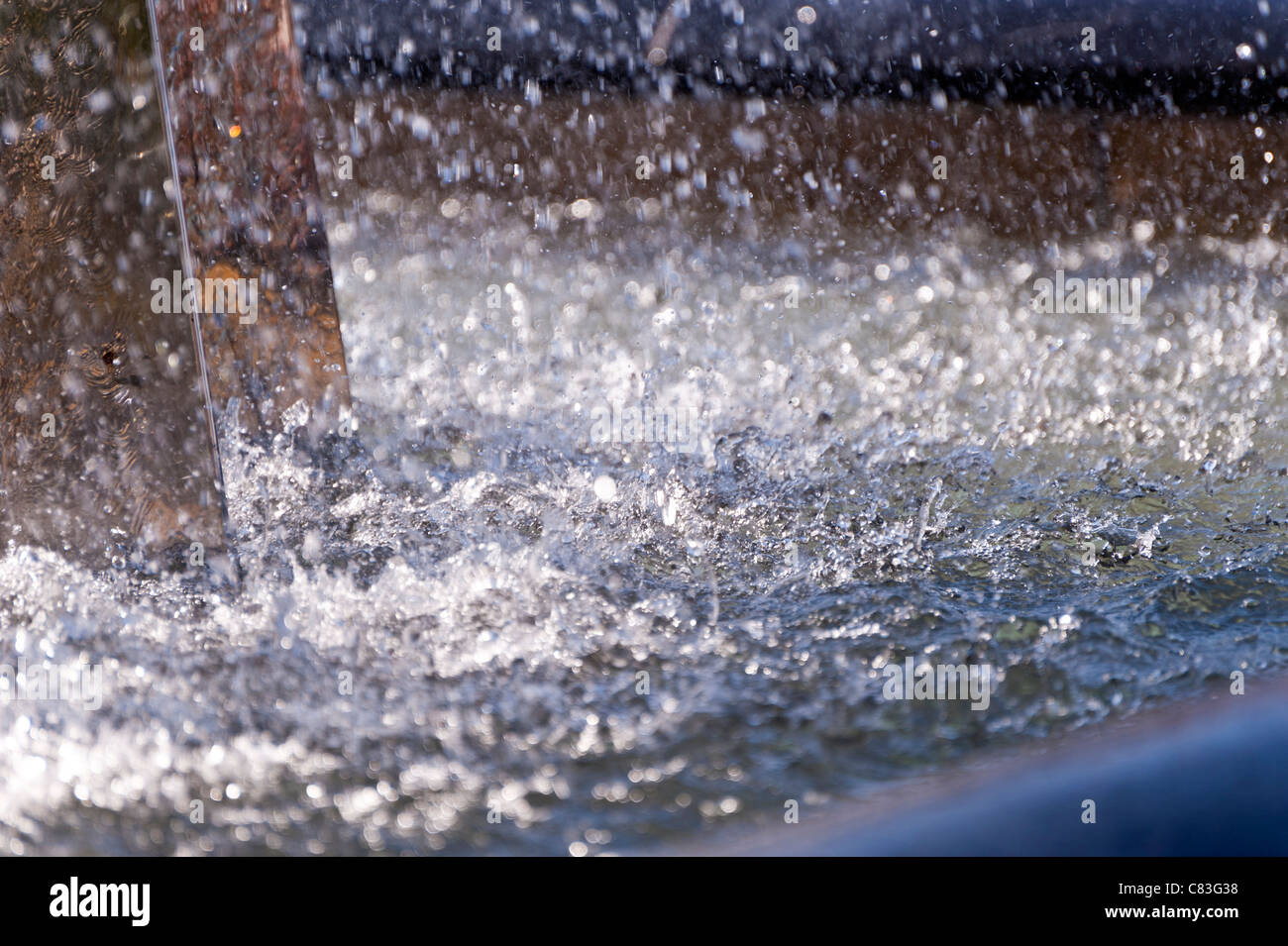 detail of water feature at Stratford upon Avon Stock Photo - Alamy