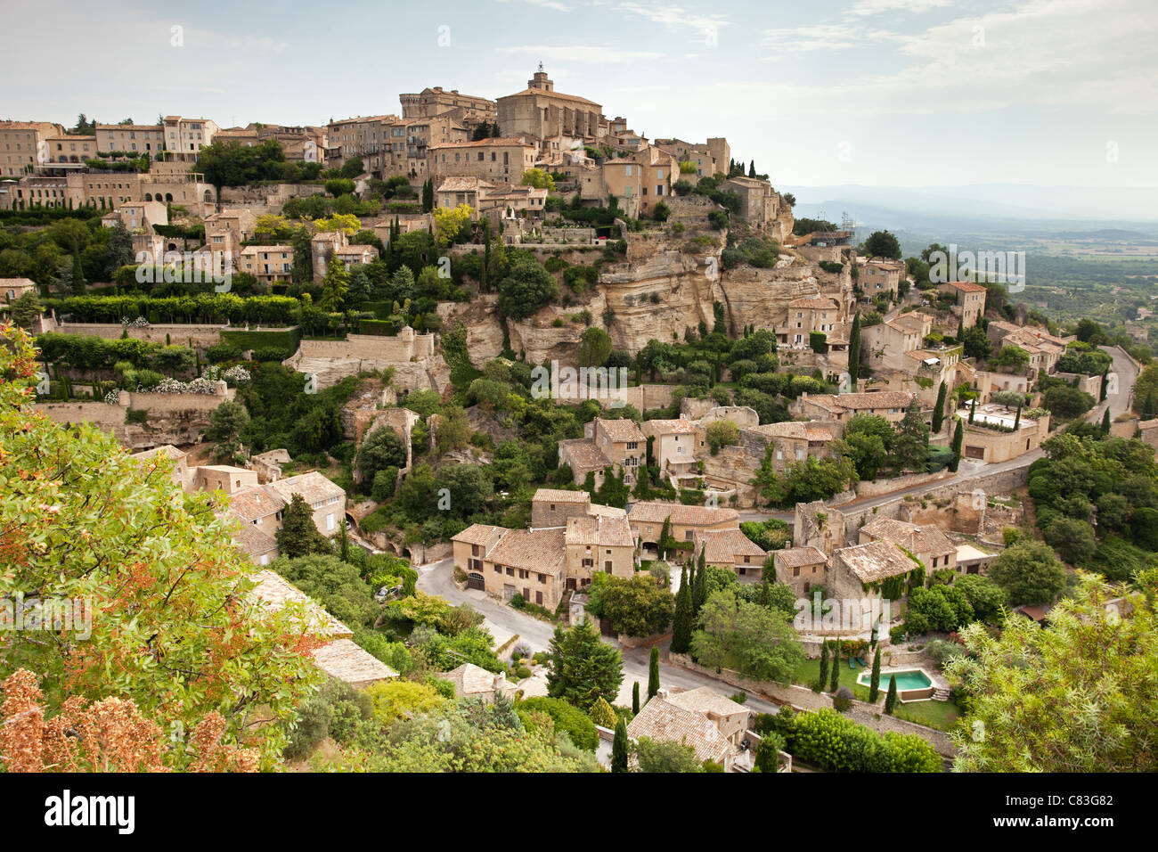 Gordes: General View Stock Photo - Alamy