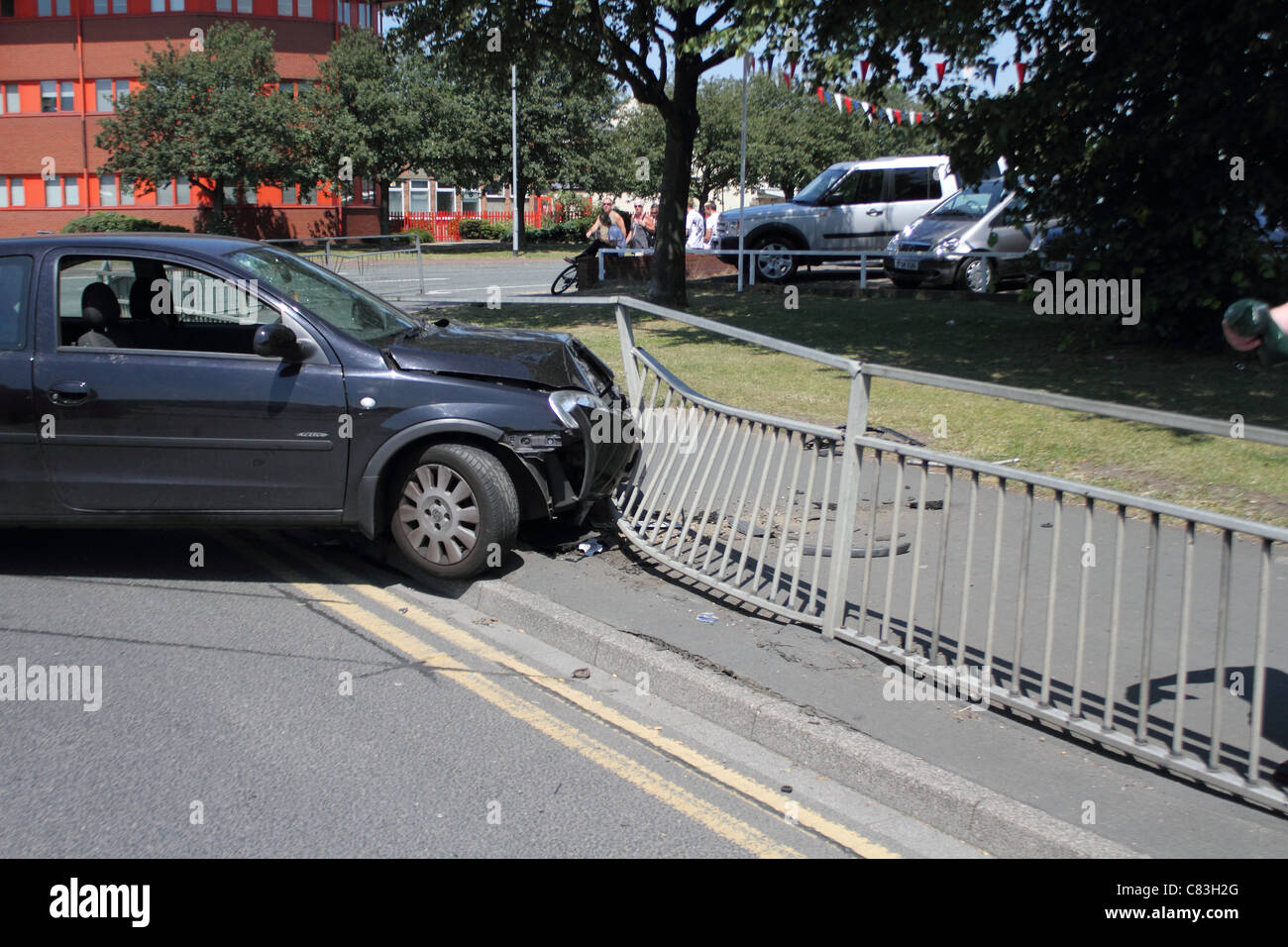 car crash road traffic accident Stock Photo - Alamy