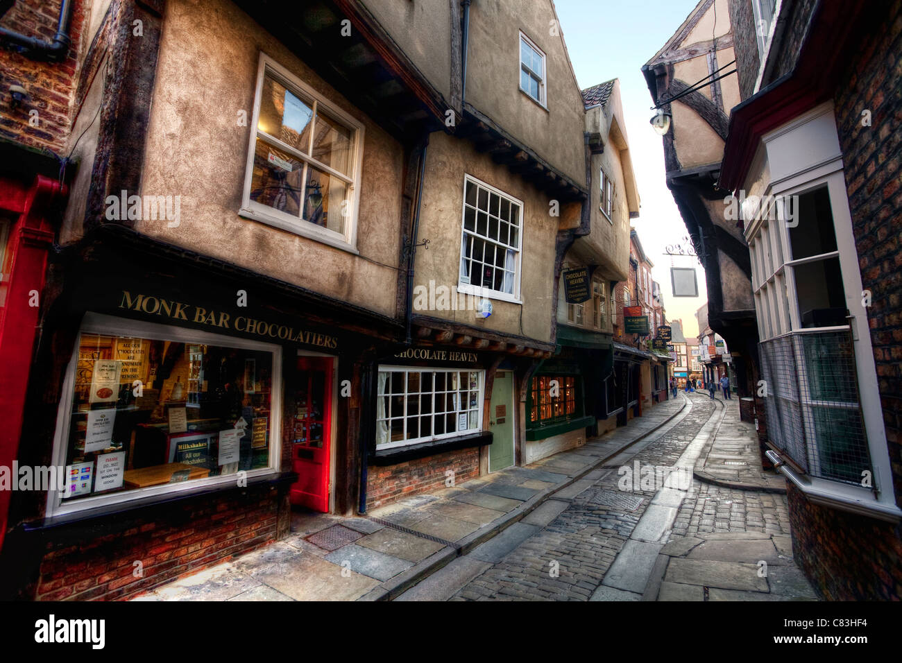 The Shambles in York. The oldest street in the city, originally built ...