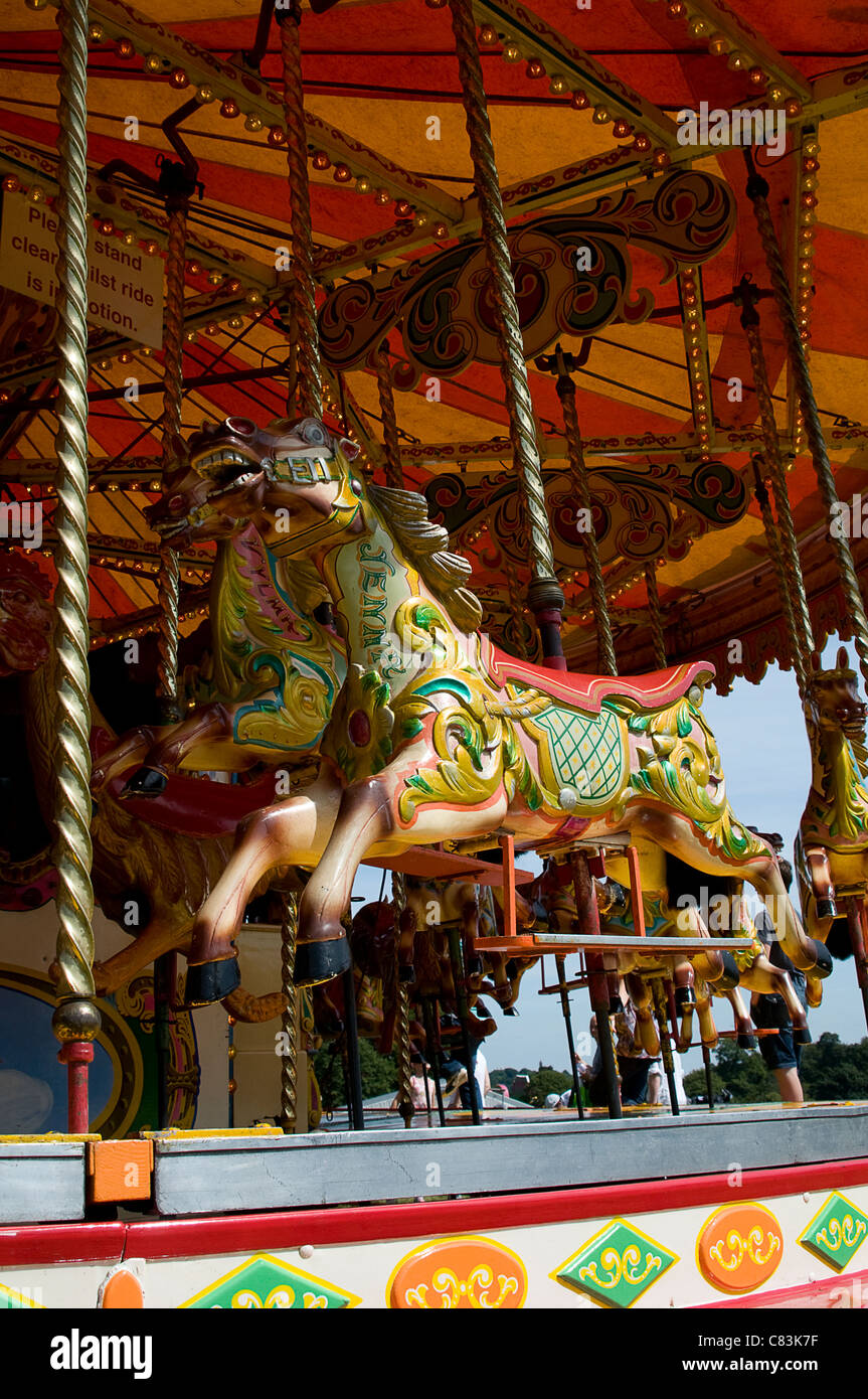 Merry Go Round Fairground Carousel Stock Photo - Alamy