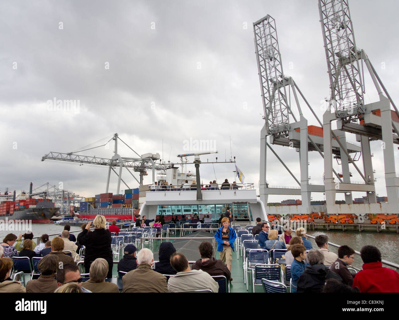 Rotterdam europoort port terminal netherlands hi-res stock photography ...