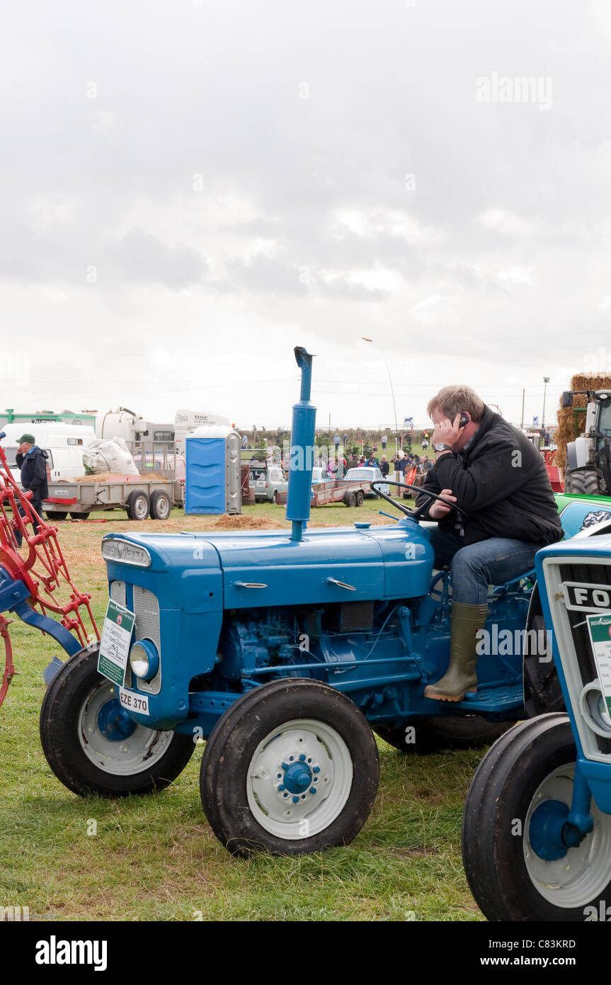 Tractor, man, plough, vintage hi-res stock photography and images - Alamy