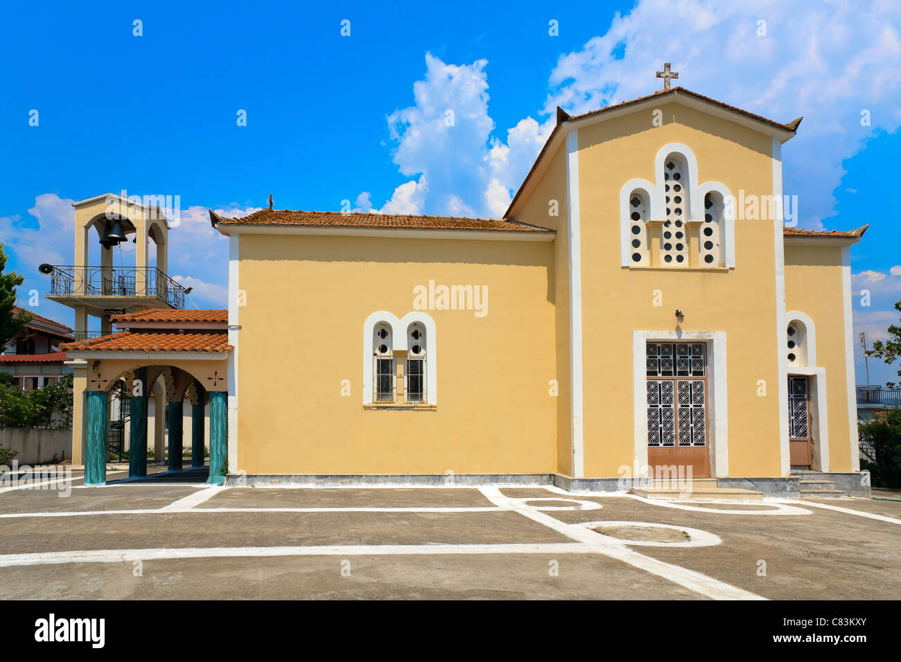 Modern greek architecture hi-res stock photography and images - Alamy