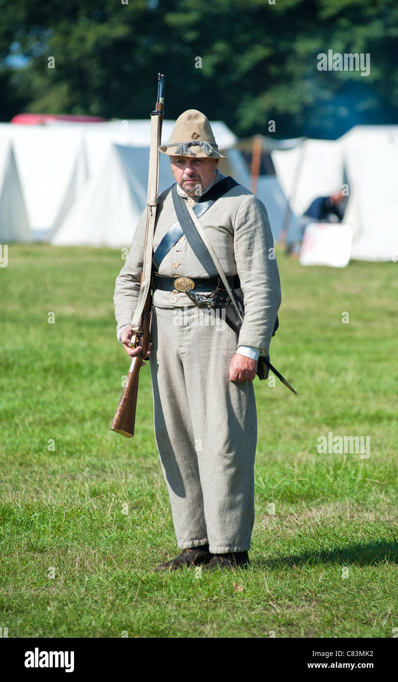 Confederate soldier from the American Civil War Stock Photo - Alamy