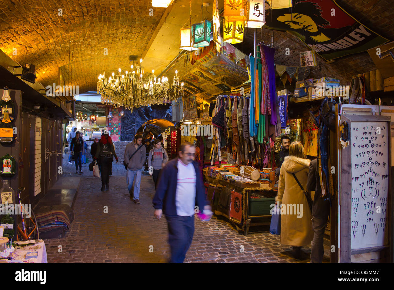 Market Stalls in the stables part of Camden Market Stock Photo - Alamy