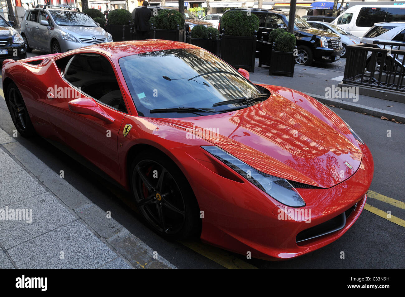 Ferrari car Paris France Stock Photo - Alamy