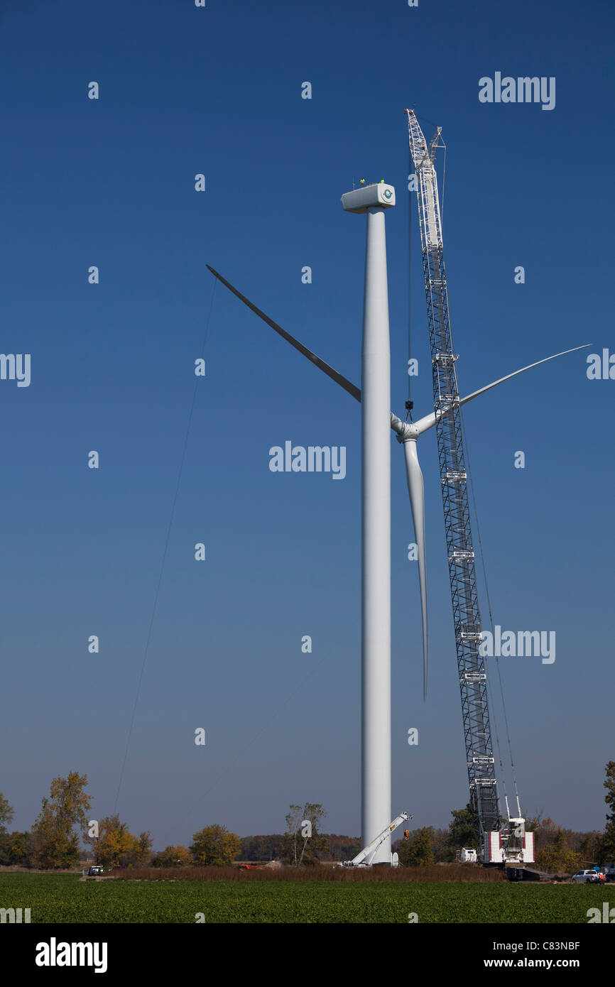 Wind Farm Construction Stock Photo - Alamy