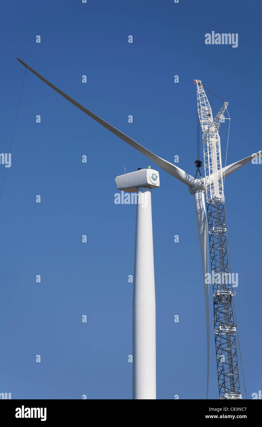 Wind Farm Construction Stock Photo - Alamy