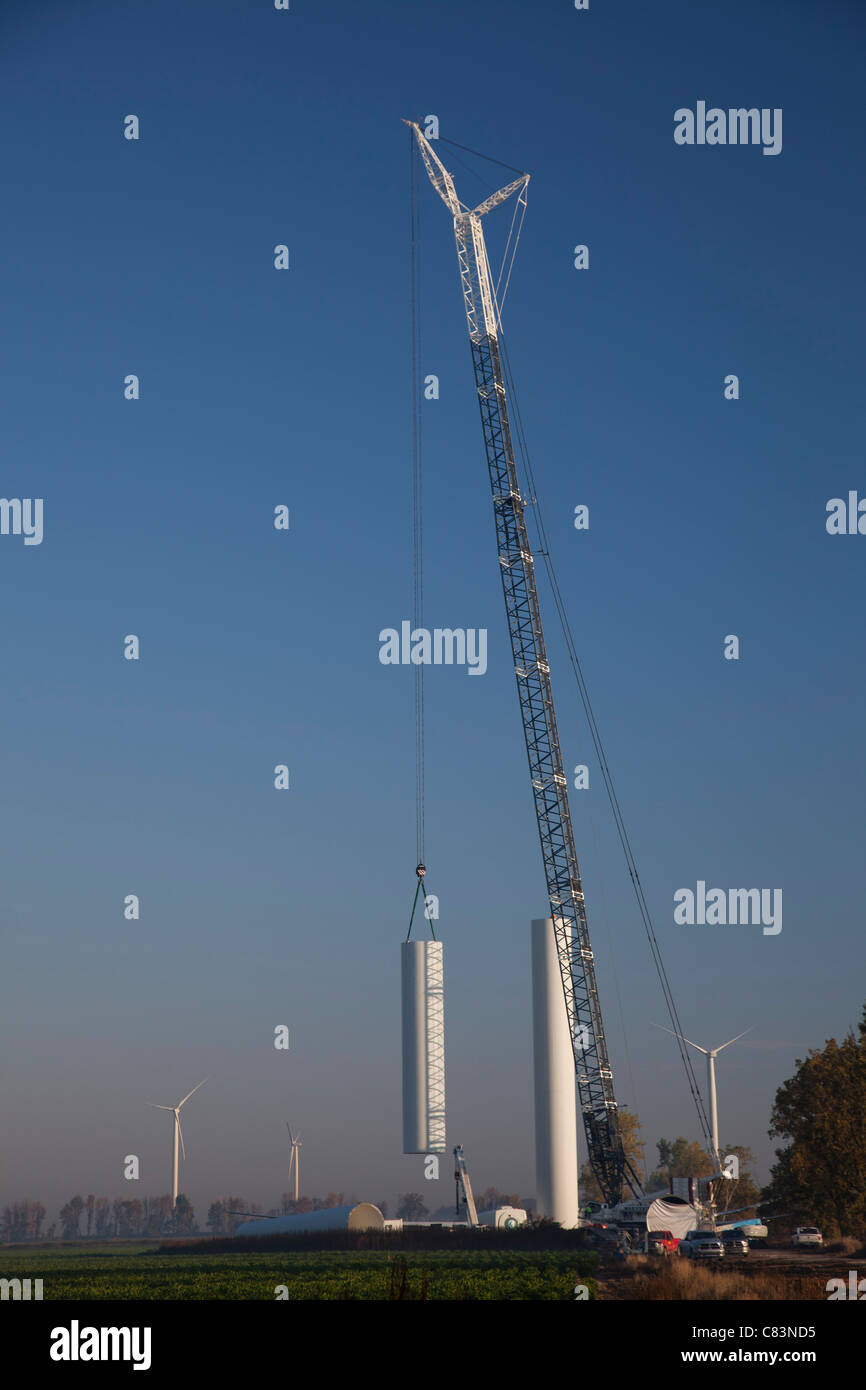 Wind Farm Construction Stock Photo - Alamy