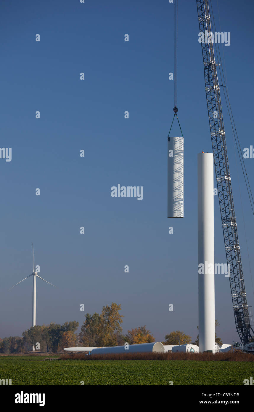 Wind Farm Construction Stock Photo - Alamy