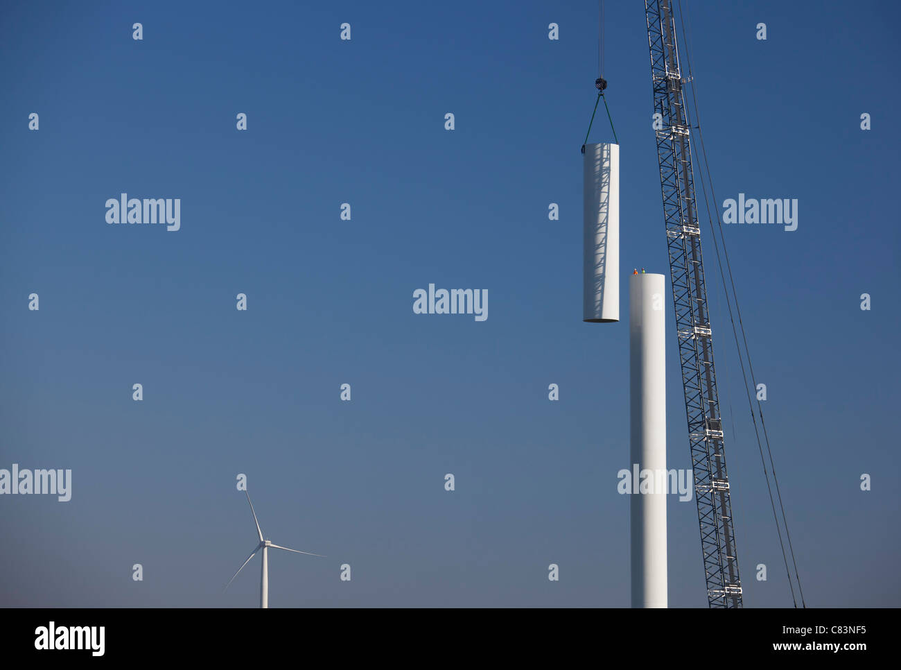 Wind Farm Construction Stock Photo - Alamy