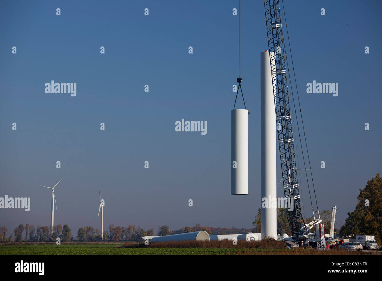 Wind turbine construction hi-res stock photography and images - Alamy