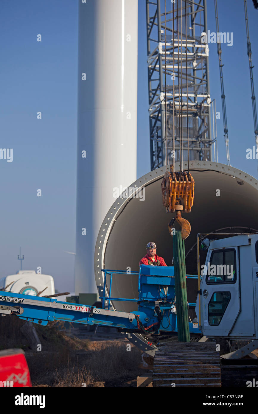 Wind Farm Construction Stock Photo - Alamy