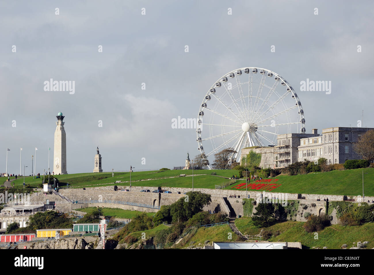 Ferris wheel on Plymouth Hoe Devon England UK Stock Photo - Alamy
