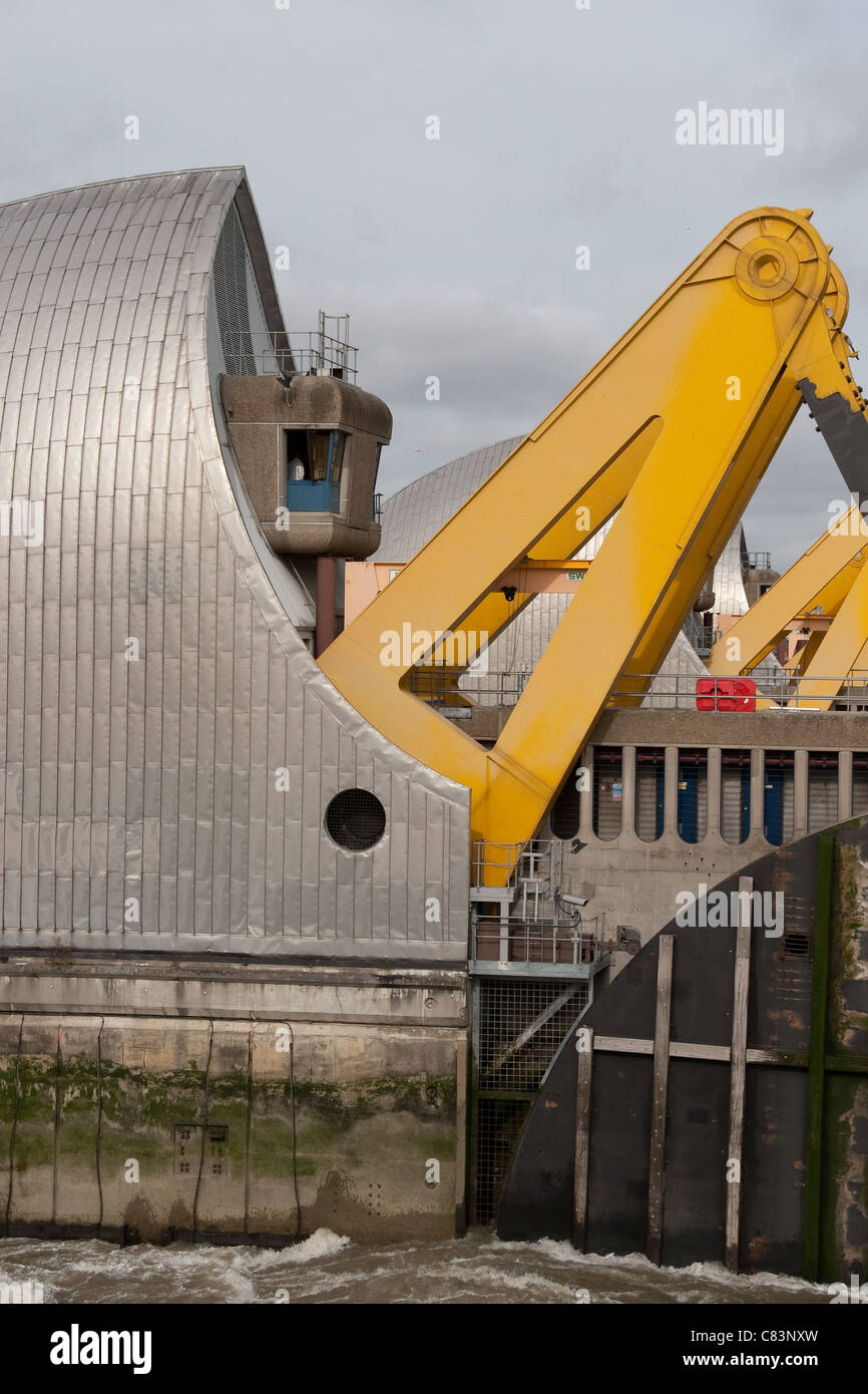 Thames Barrier annual test of flood defence gates Stock Photo - Alamy