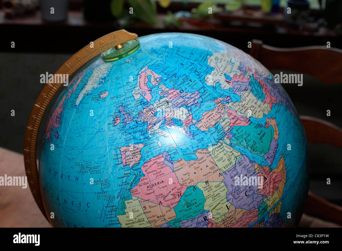 Pacific ocean globe hi-res stock photography and images - Alamy