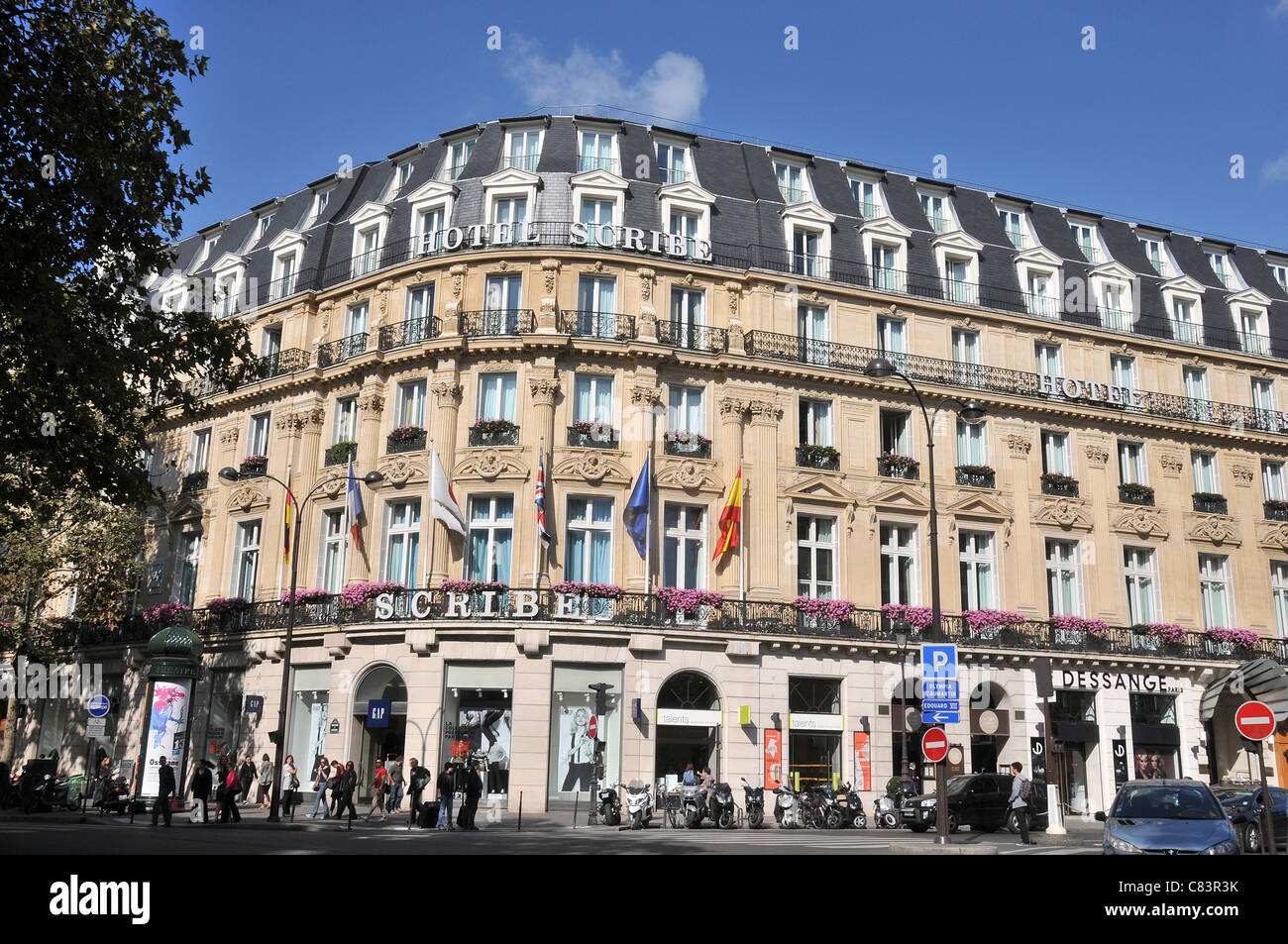 Hotel Scribe Paris France Stock Photo - Alamy